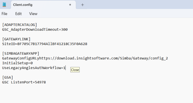 Configuring Simba Gateway – Angles for Oracle