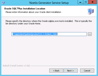 Installation of Angles for Oracle Generator Service – Angles for Oracle