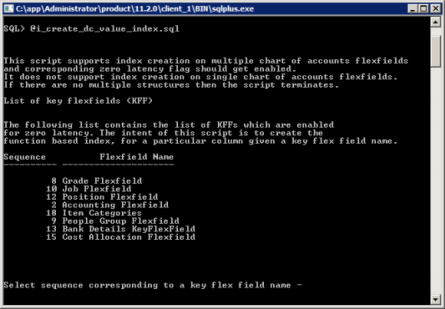 Manage Key Flexfield Data in the Global Views – Angles for Oracle